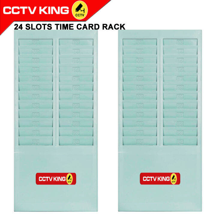 CCTV King 24 slots Time Card Rack Bundy Clock timecard rack 24 pocket ...