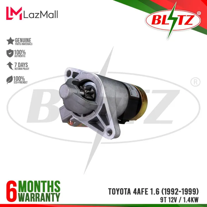 BLITZ STARTER ASSEMBLY TOYOTA 4AFE 1.6 (1992-1999) 9T 12V / 1.4KW 6 ...