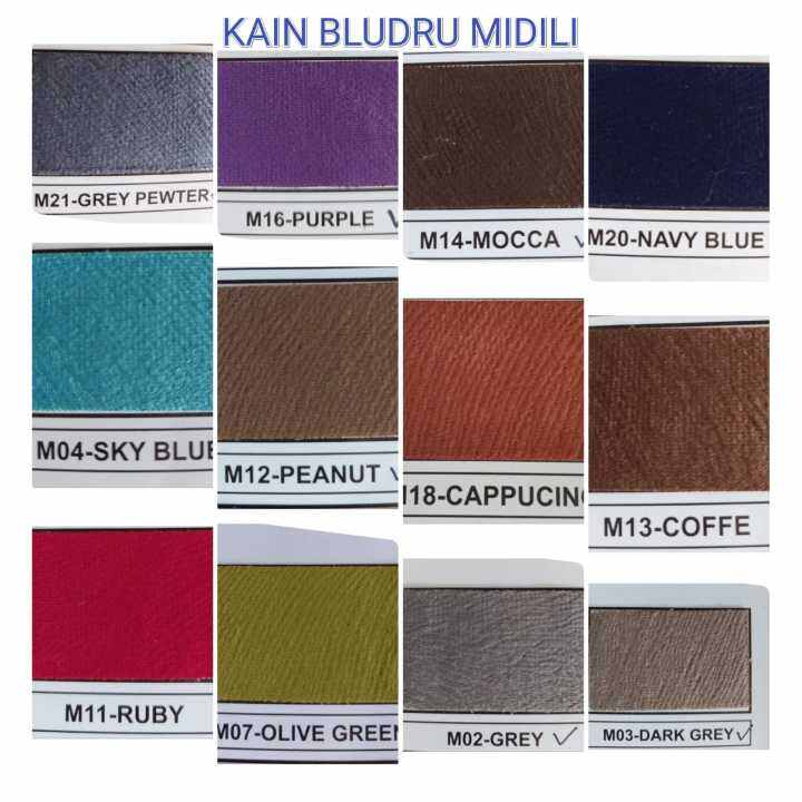 KAIN SOFA BLUDRU MIDILI // BAHAN BLUDRU KURSI SOFA METERAN | Lazada ...