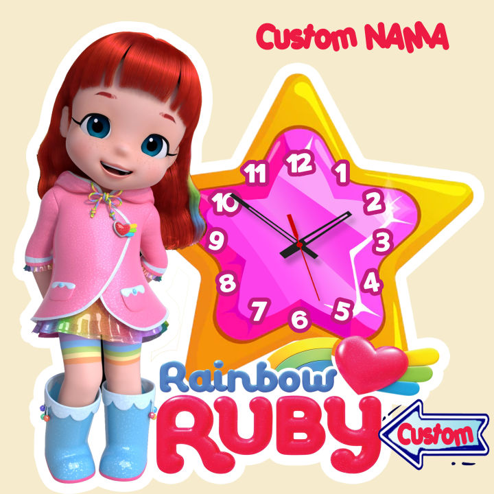 Jam Dinding Rainbow Ruby Zona RTV Ceria | Lazada Indonesia