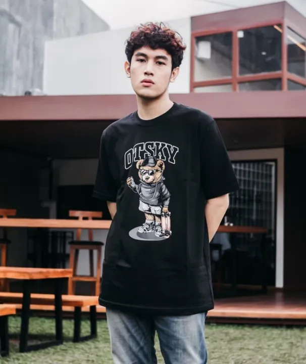 kaos otsky cowok / baju aesthetic beruang / baju cowok terbaru 2022 ...