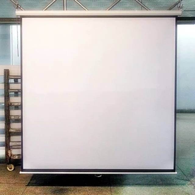 Layar Proyektor Dinding Screen Projector Wall Wallscreen 72inch Gulung ...