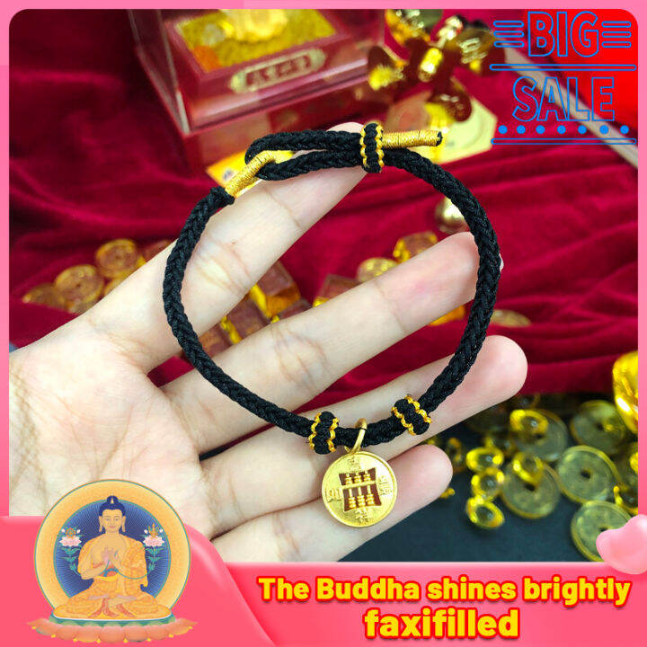 ACPT adjustable length Braided rope Original Design 24K Copper Coin ...