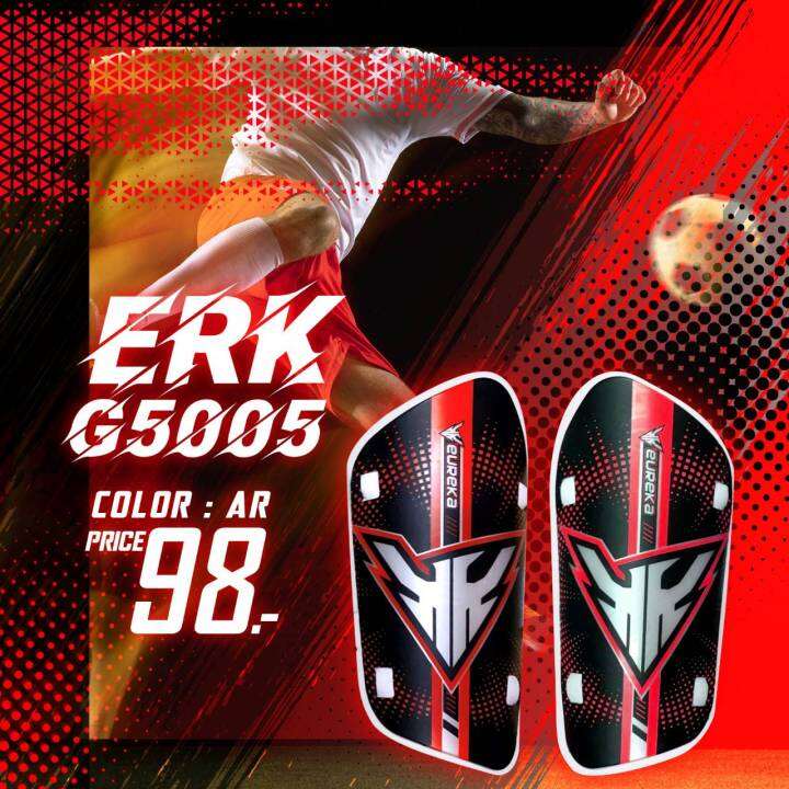EUREKA ERK-G5004 G5005 สนับแข้ง ฟุตบอล มีสายรัด | Lazada.co.th