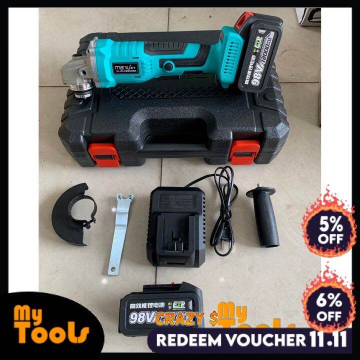 Mytools 98V Electric 12000mAh Li-ion Battery Cordless Brushless Angle ...