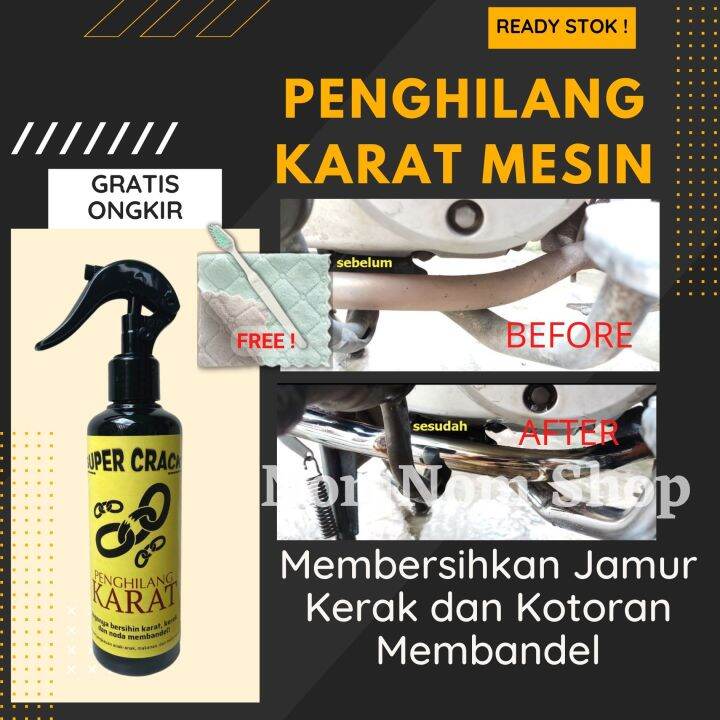 PENGHILANG KARAT PADA BESI CAIRAN PEMBERSIH KARAT PENGHILANG KERAK MESIN MOTOR MOBIL NODA ...
