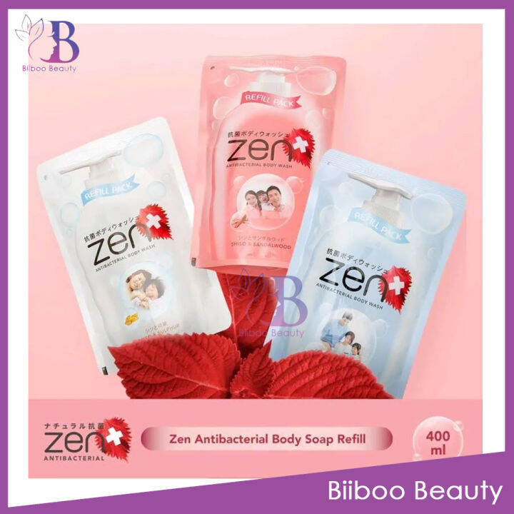Sabun Zen Antibacterial 450ml Refiil Varian Lengkap - Biiboo Beauty ...