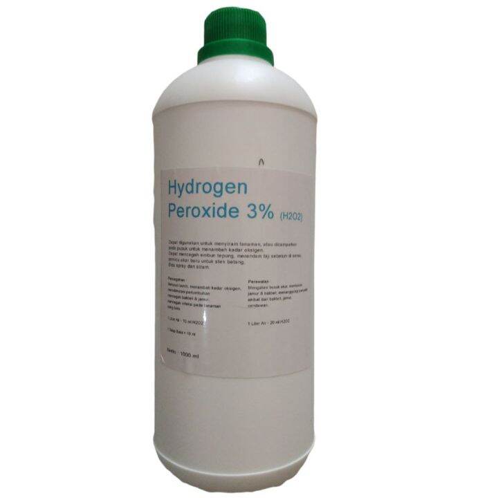Hydrogen peroxide H202 3 % Kemasan 1 liter Pupuk Tanaman | Lazada Indonesia