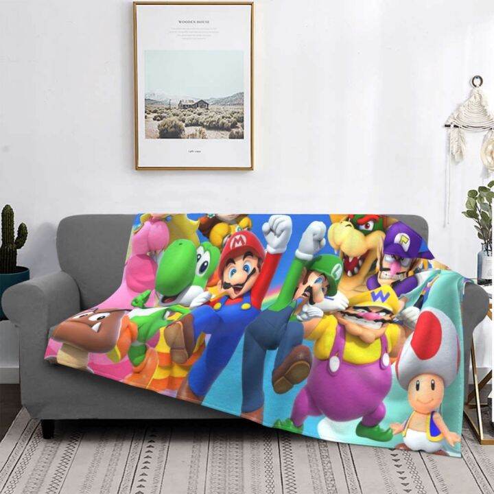Super Mario Bros Customized 2, 3D Blanket Personalized Printing Soft ...