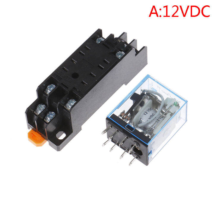 AC220V 12VDC 24VDC 24VAC 5A 8PIN Coil Power MY2N-J Relay HH52P With Socket Base | Lazada PH
