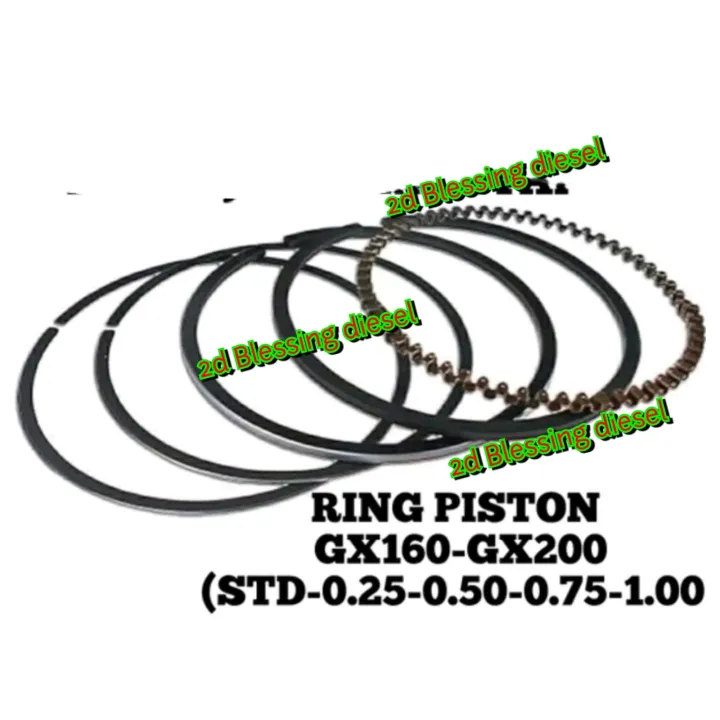 GX160 GX200 RING PISTON SEHER MESIN PENGGERAK MESIN GENSET 2KW 3KW EC2500 2000WATT 3000WATT ...