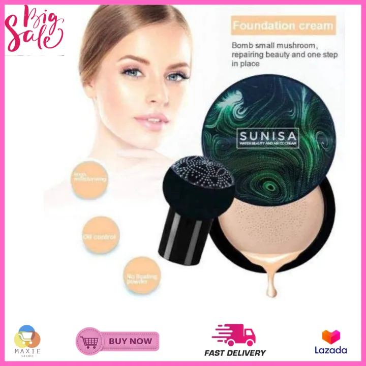 Original Waterproof Sunisa Natural Brightening Beauty Make-up Mushroom ...