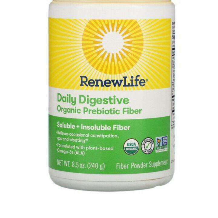 Renew life Daily Digestive Organic Prebiotic Fiber 240 g | Lazada Indonesia