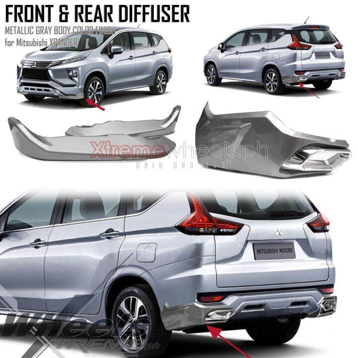Front and Rear corner Bumper Diffuser kit for Mitsubishi Xpander 2018 ...