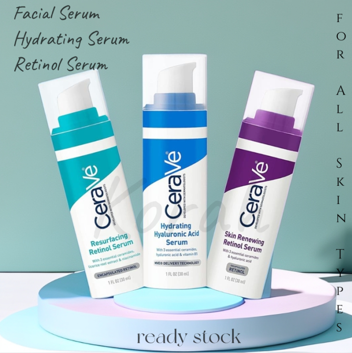 Cerave Serum Resurfacing Retinol Skin Renewing Retinol Serum