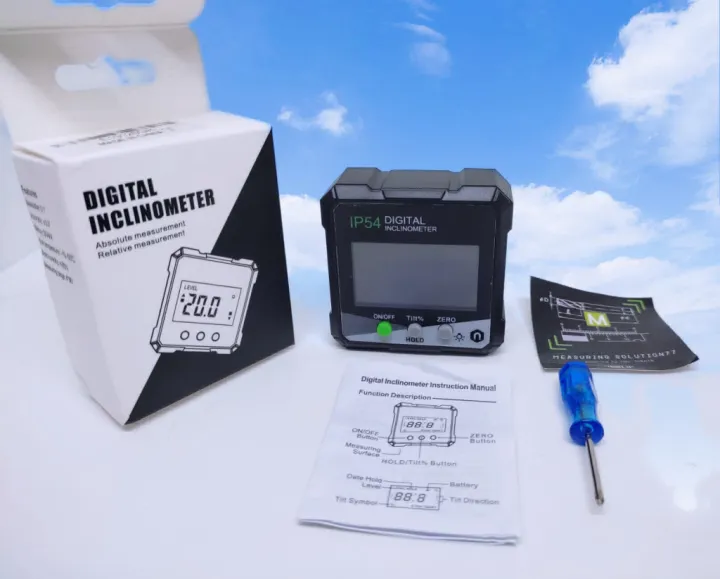 ms7 Digital Inclinometer alat ukur kemiringan sudut level box IP54 ...