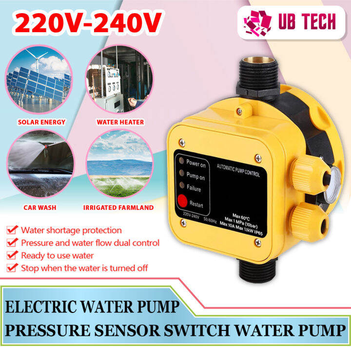 Automatic Water Pump Pressure Switch Electric Controller with Gauge ...