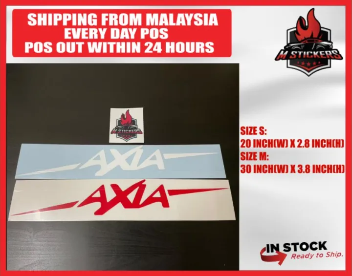 AXIA WINDSCREEN CAR STICKER PERODUA WINDSHIELD STICKER | Lazada