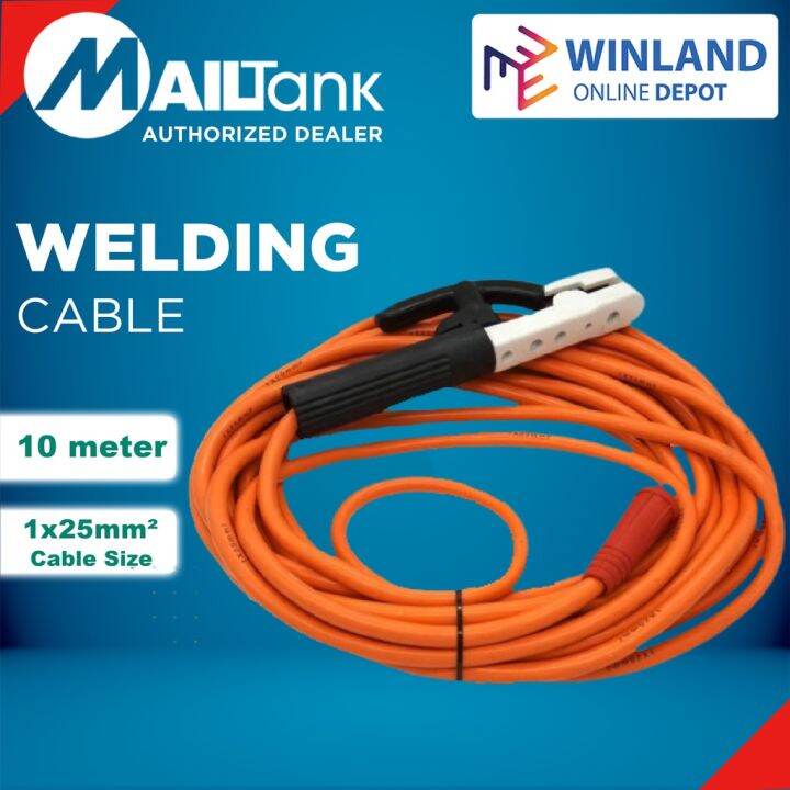 ♚Mailtank Original Welding Cable 10 meters with Electrode Holder and ...