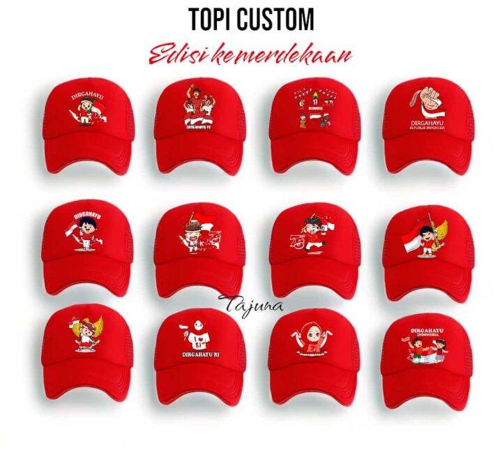 topi anak anak tema kemerdekaan agustusan pawai allsize untuk laki laki ...