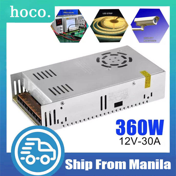[COD] 220V Input DC 12V 30A Output 360W Power Supply Centralize ...