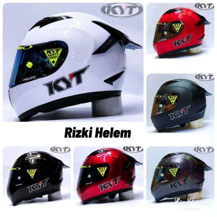 Helm Full Face KYT R10 Solid Polos Original Custom | Helm Murah | Helm ...