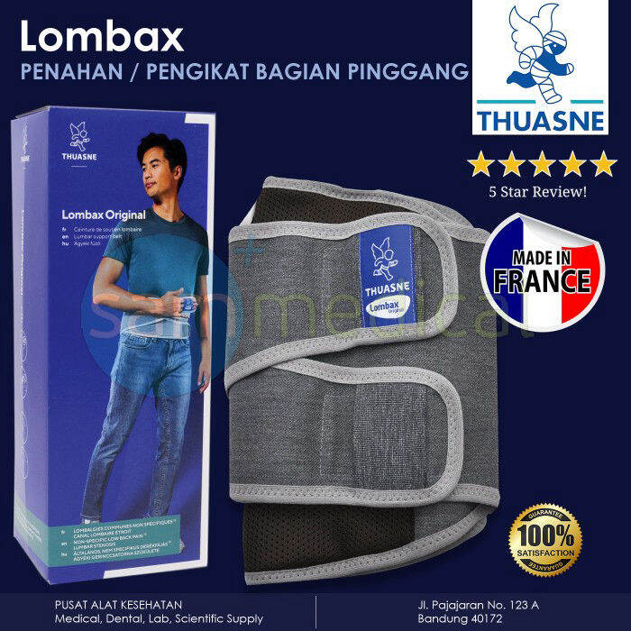 Thuasne Ceint Lombax Grey atau Korset HNP dan Penyangga Tulang Belakang ...