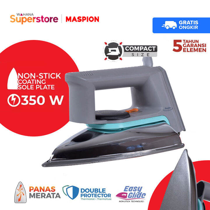 Maspion Setrika Dry Iron 350 Watt - EX-1010 | EX1010 | Lazada Indonesia