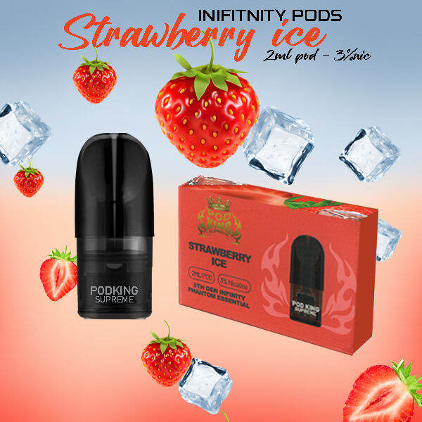 LEGIT POD KING SUPREME REL.X 5TH GEN INFINITY PHANTOM (STRAWBERRY ICE ...