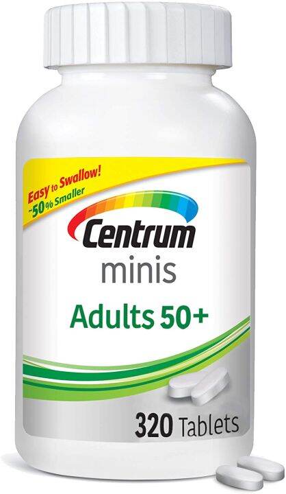 Centrum Minis Adult 50+ (320 Count) Multivitamin/Multimineral ...