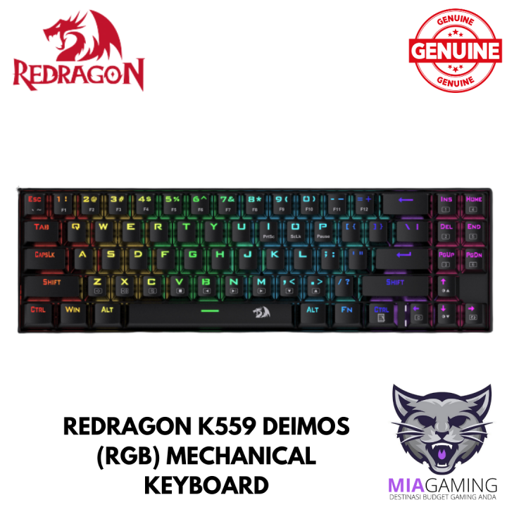 REDRAGON K559 DEIMOS (RGB) MECHANICAL KEYBOARD | Lazada