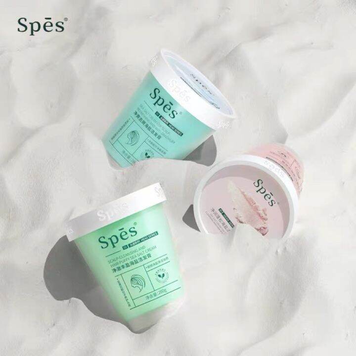 Dầu gội muối biển SPES kiềm dầu tẩy da chết sạch gàu Sea Salt Cream For ...