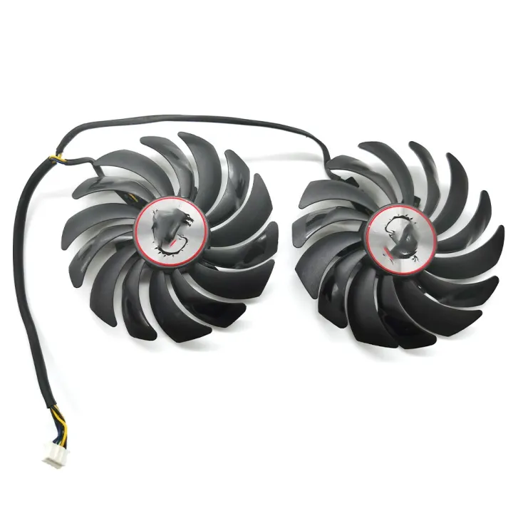 2Pcs/Lot 95MM PLD10010S12HH Cooler Fan For MSI GTX 1060 1070 1080 TI RX ...