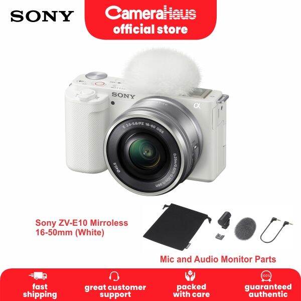 Sony ZVE10 / ZV-E10 Mirrorless Camera (White) | Lazada PH