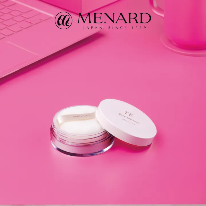 Menard TK Face Powder 7g. แป้งฝุ่นไม่ติดแมส เนื้อบางเบาให้ฟินิชลุคผิว ...