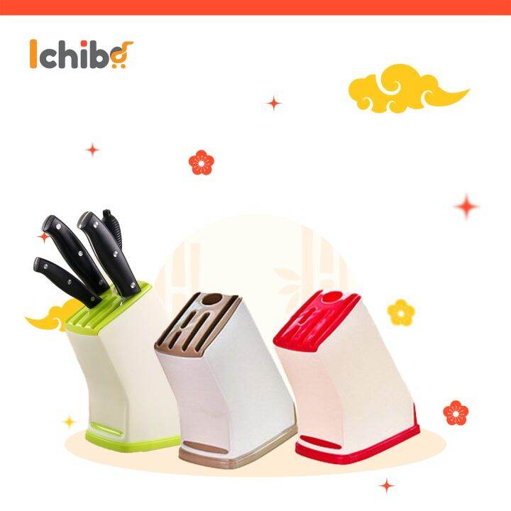 Ichiba Home Plastic Knife Holder Knife Rack With Drainage Hole Kitchen ...
