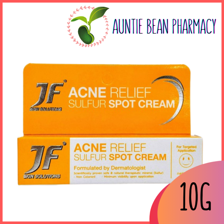 JF Acne Relief Sulfur Spot Cream 10g | Lazada
