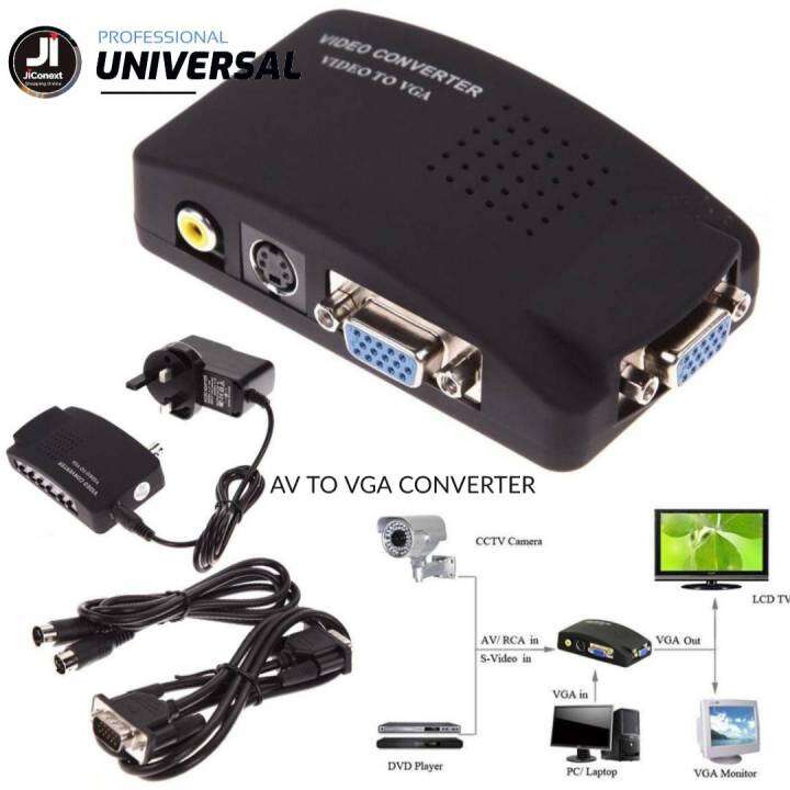 AV TO VGA CONVERTER ตัวแปลงสัญญาณจาก AV TO VGA | Lazada.co.th