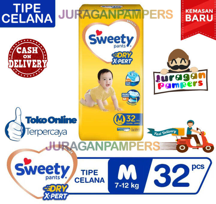 Sweety Bronze Pants Dry X-pert - M 32 ( KEMASAN BARU ) | Lazada Indonesia