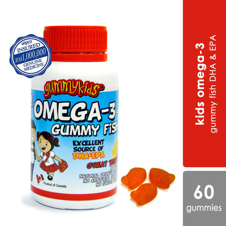 Gummy Kids - Kids Omega 3 Gummy Fish 60s (DHA and EPA) | Lazada