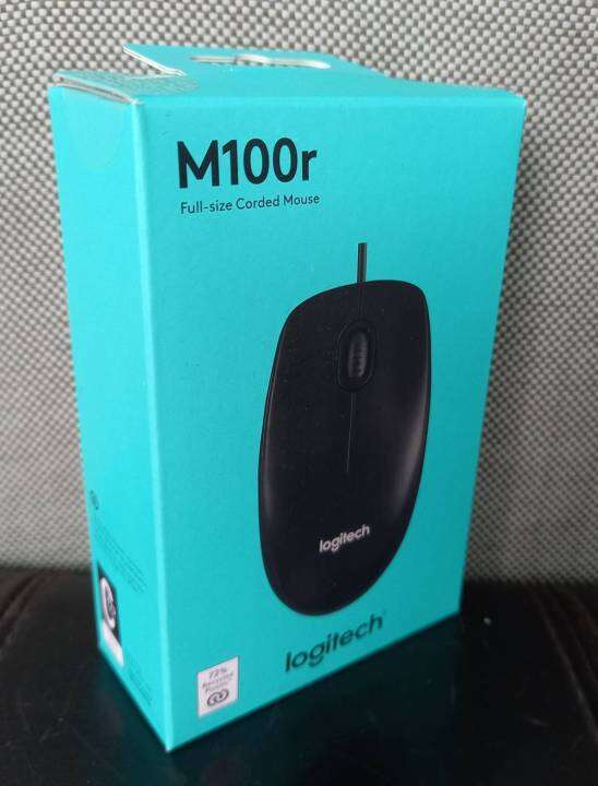 เมาส์ Logitech Wired Mouse M100R USB (Box) | Lazada.co.th