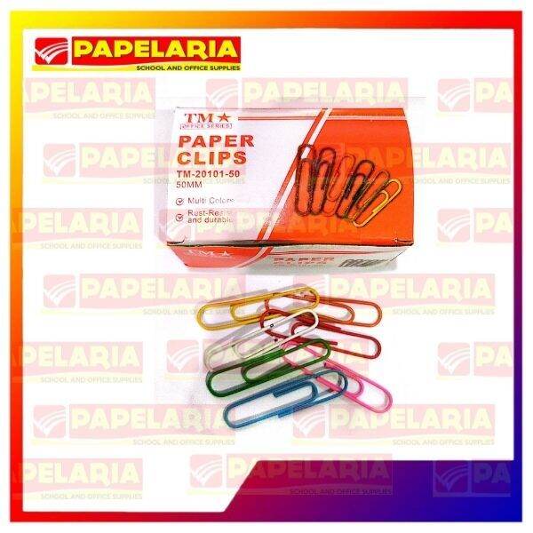 PAPER CLIP TM OFFICE SERIES 50MM/33MM VINYL COATED CLIPS | Lazada PH