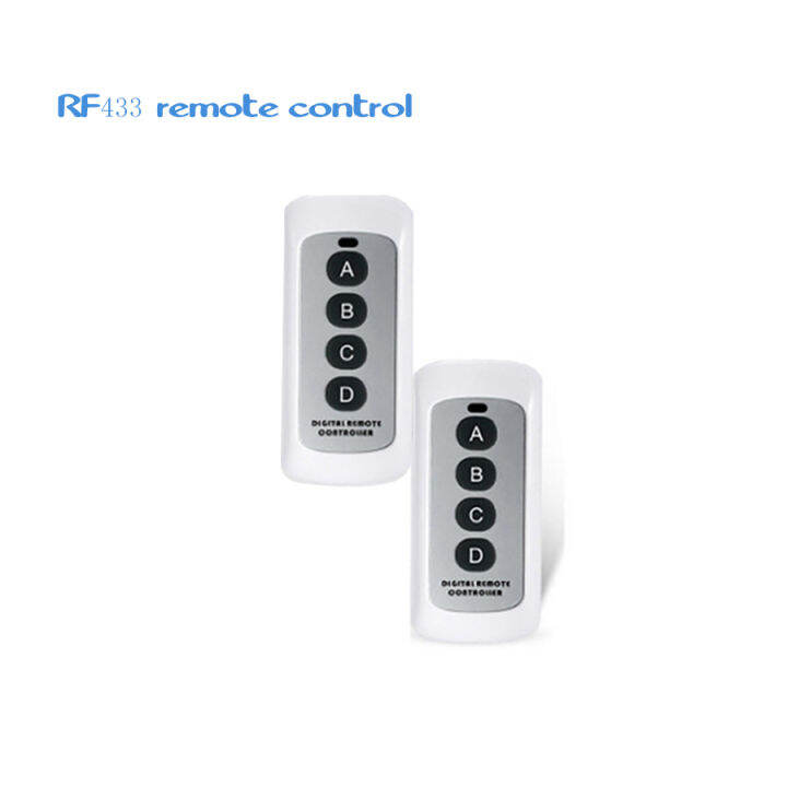 Universal 4 Channel RF 433 Remote Control Wireless for smart Switch ...