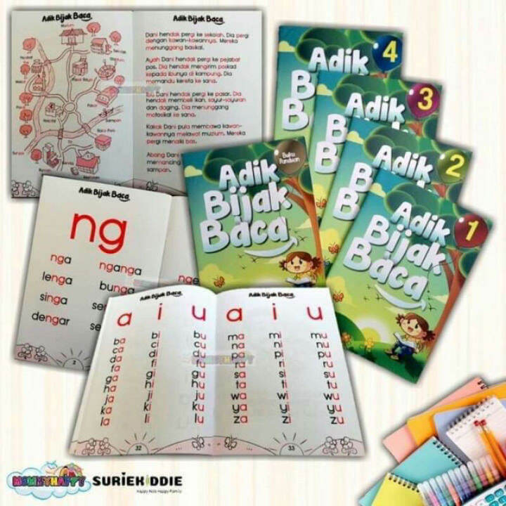 Set Buku Adik Bijak Baca | Lazada