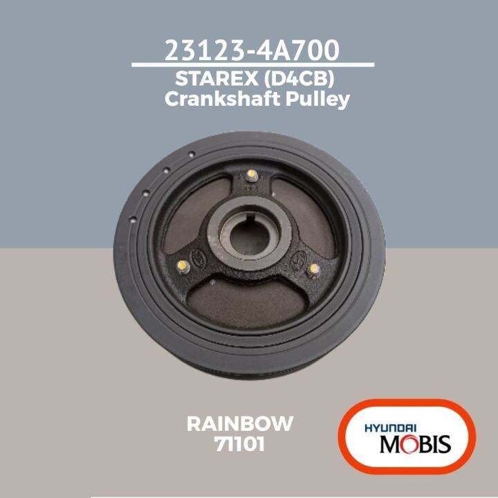 Crankshaft Pulley for HYUNDAI Starex (D4CB) [Mobis Original] Part ...