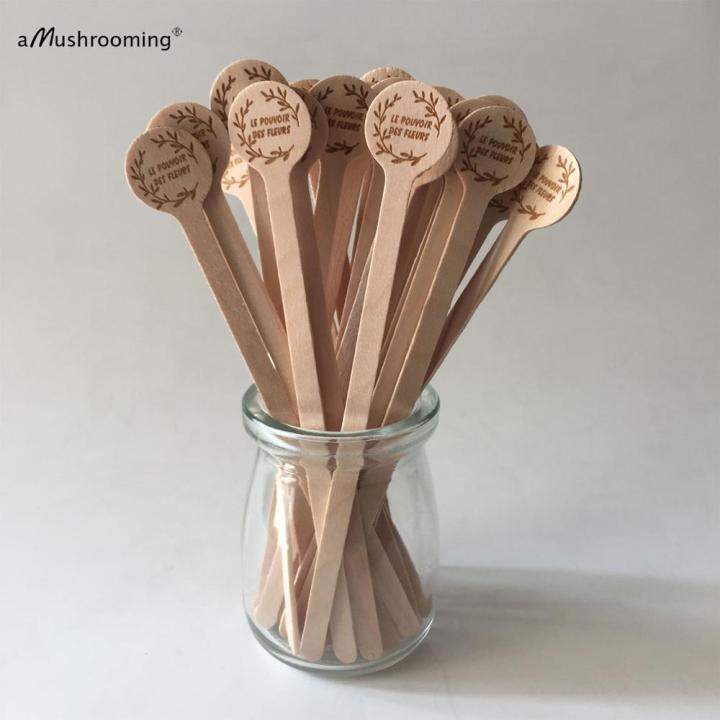 Biodegradable Wooden Sticks for Flower Shop Personalized Nursery Garden ...