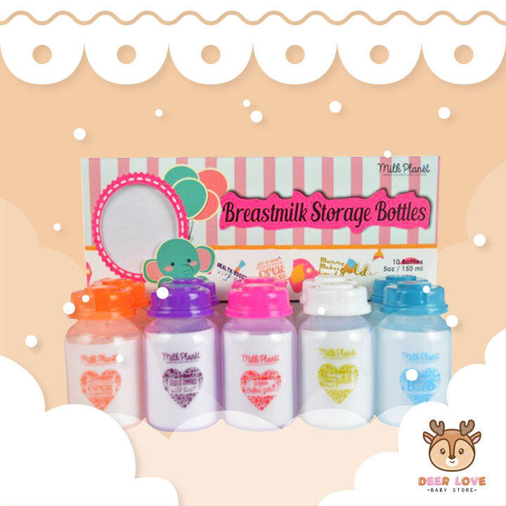 Baby Bottle BPA Free Wide Neck Breastmilk Storage Bottles Botol Bayi ...