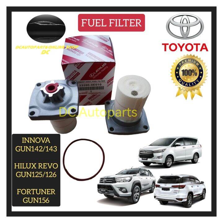 FUEL FILTER ASSY TOYOTA FORTUNER GUN156 TRH203 NEW INNOVA GUN142/143 (2017~) HILUX REVO ROCCO ...