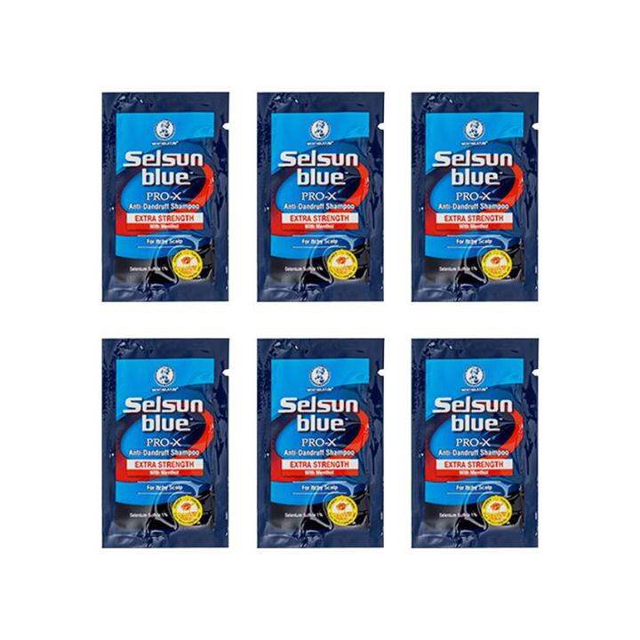 Selsun Blue Pro-X Anti-Dandruff Shampoo Sachet [Bundle of 6] | Lazada PH