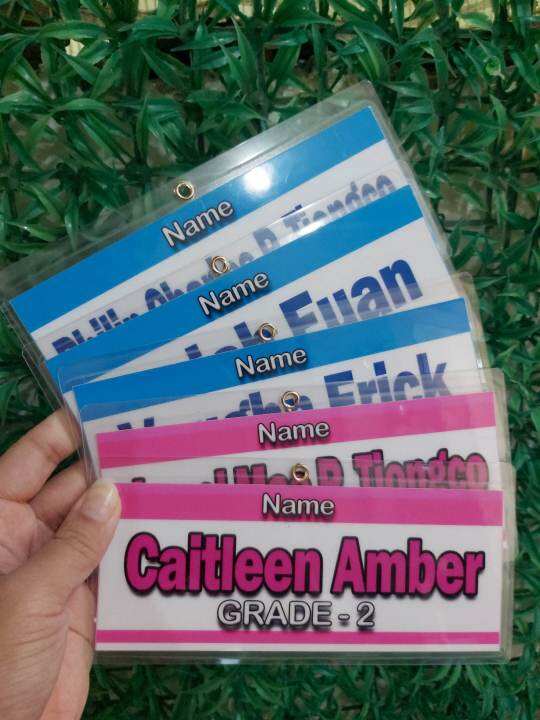 Name Tag/ Laminated/ Customized 50pesos | Lazada PH